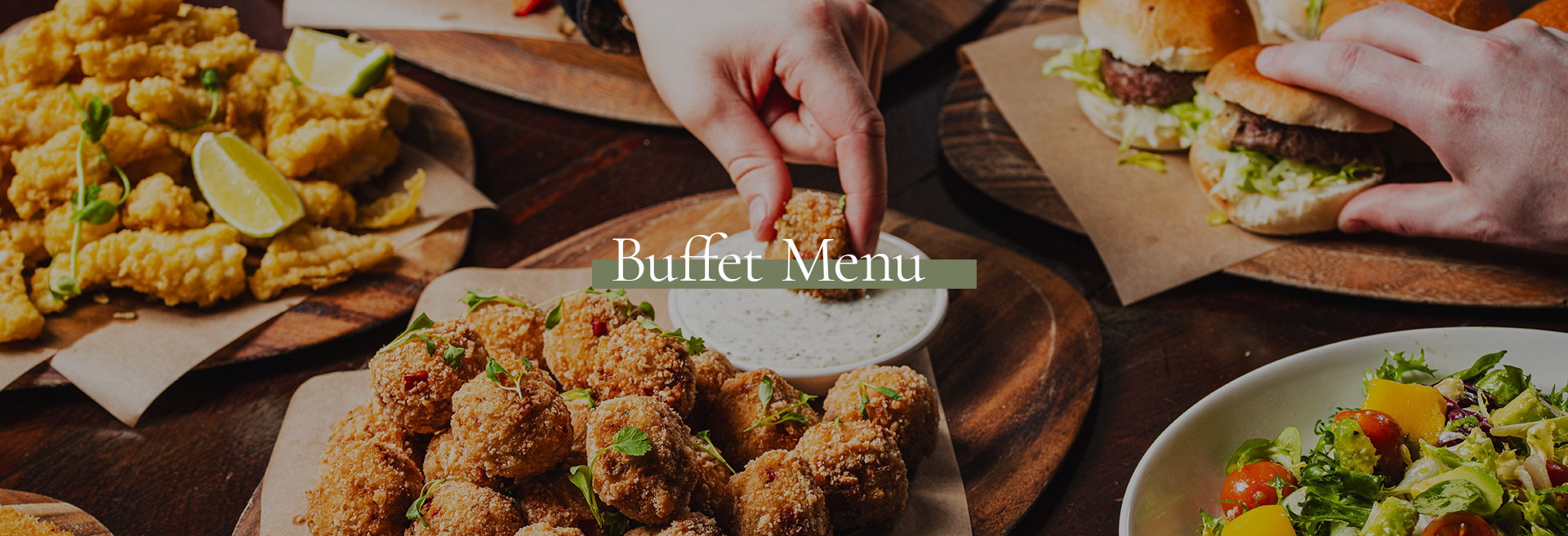 Our Buffet Menus at The Queen's Arms London